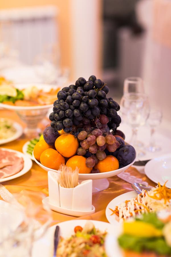 Mixed Fruits on the Festive Table Stock Image - Image of chinese, clean ...