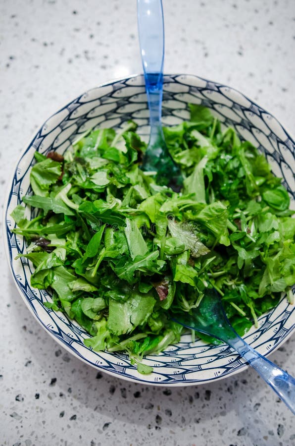Mixed greens salad stock image. Image of eruca, rucola - 46022759