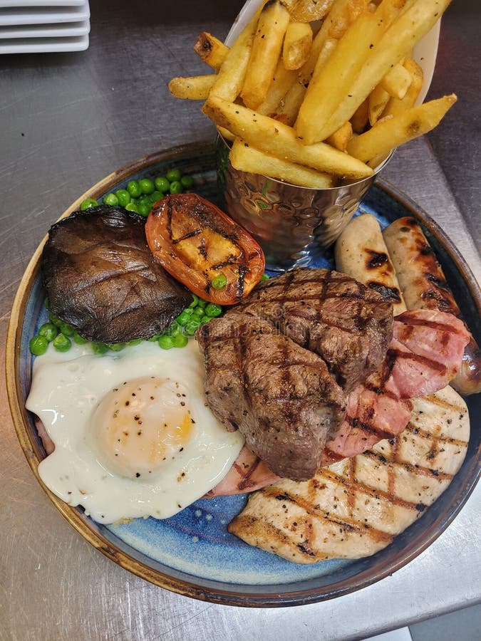 Mixed Grill with Aesthetic Grill Lines Stock Image - Image of lines ...