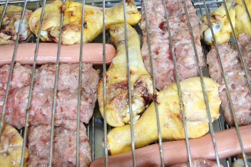 Mixed grill stock image. Image of barbecue, chicken - 182768593