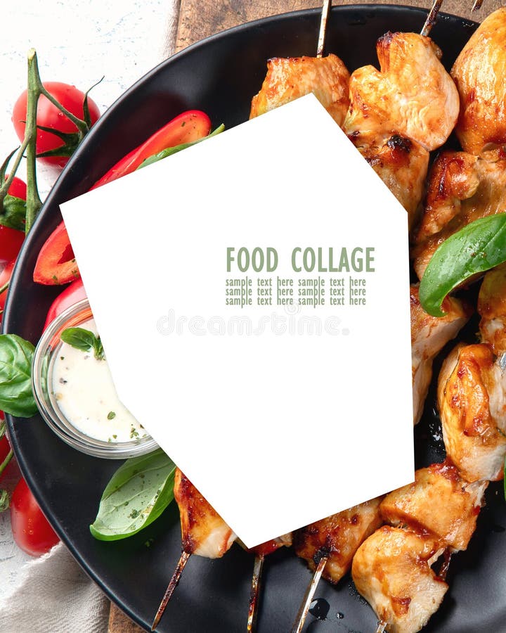 Mixed Grilled Chicken Collage Stock Image - Image of party, chicken ...