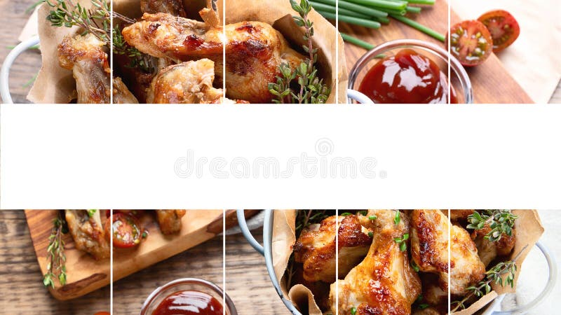 Mixed Grilled Chicken Collage Stock Photo - Image of chicken, grill ...