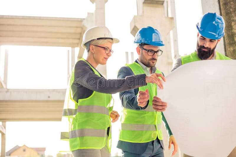 Mixed Group of Young Architects and Civil Engineers or Business ...