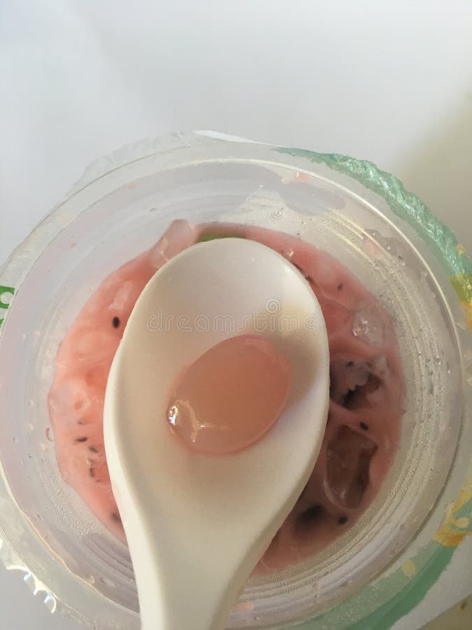 Mixed Ice in a Plastic Cup, Usually this Mixed Ice is Sold on the ...