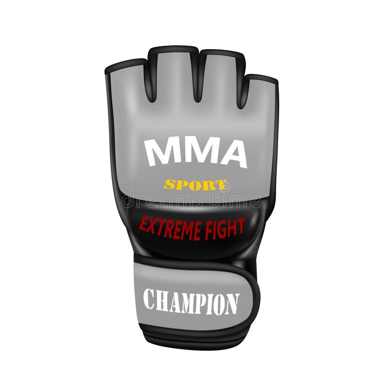 Mixed Martial Arts Gloves in Vector.MMA Gloves in Vector. Stock Vector ...