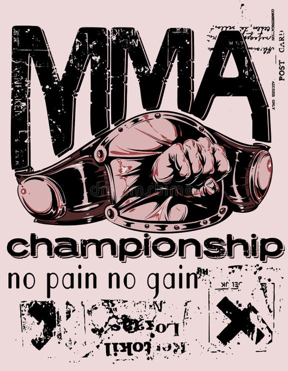 Mixed martial arts stock vector. Illustration of artist - 52039264