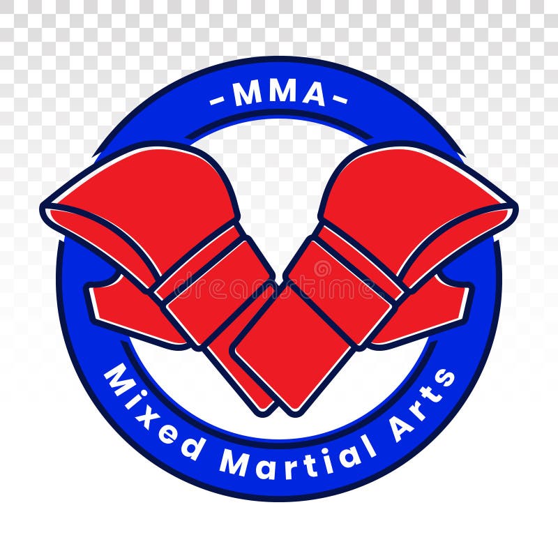 Mixed Martial Arts or MMA Vector Colours Logo for Apps or Website Stock ...