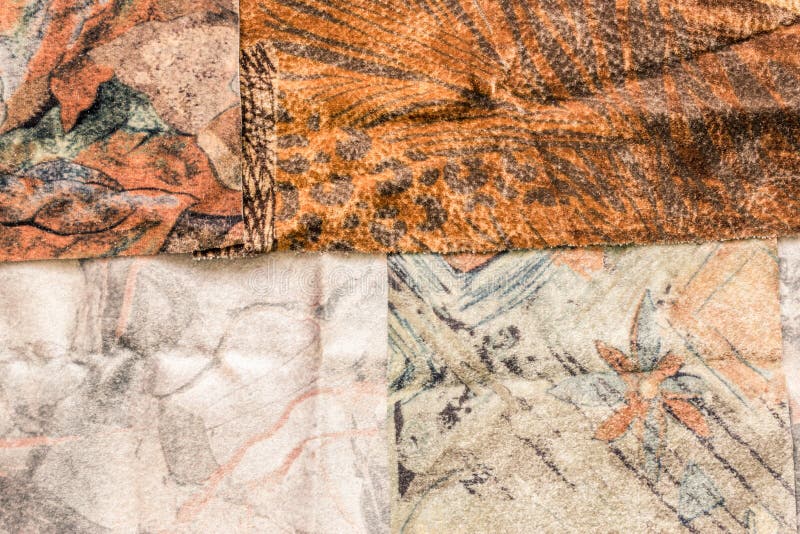 Mixed Materials with Pattern Stock Photo - Image of apparel, bright ...