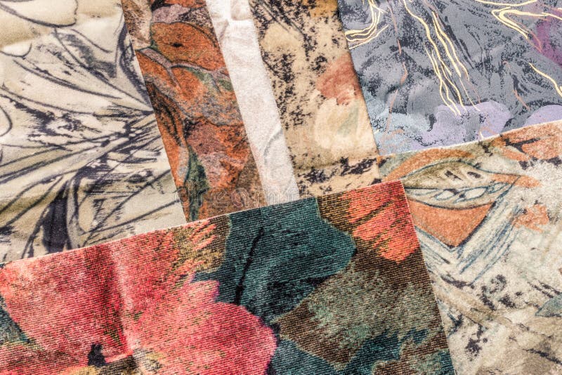 Mixed Materials with Pattern Stock Photo - Image of decor, garment ...