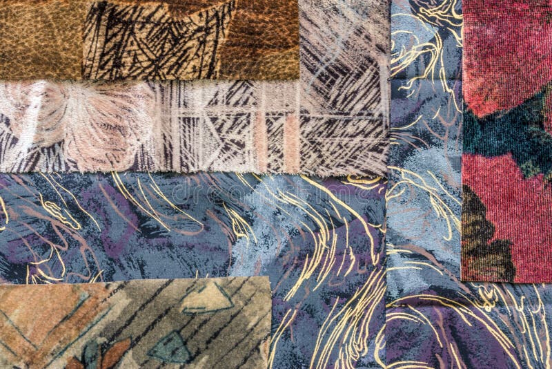 Mixed Materials with Pattern Stock Image - Image of cloth, canvas ...