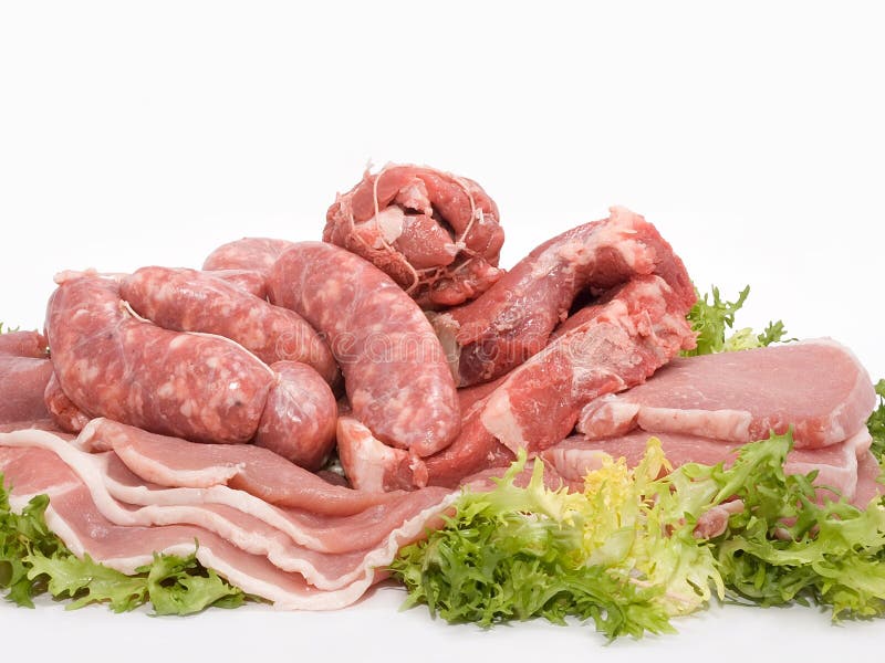 Bunch of Raw Meat stock photo. Image of minced, food - 34500072