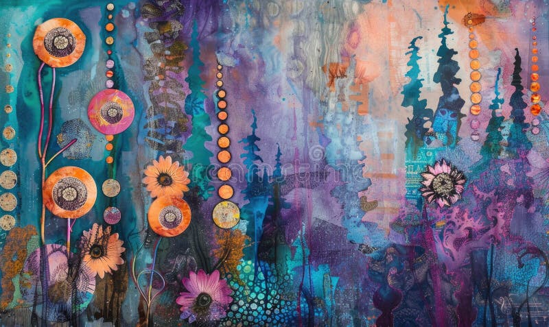 Mixed Media Abstract Artwork Exploring the Connection between Music and ...