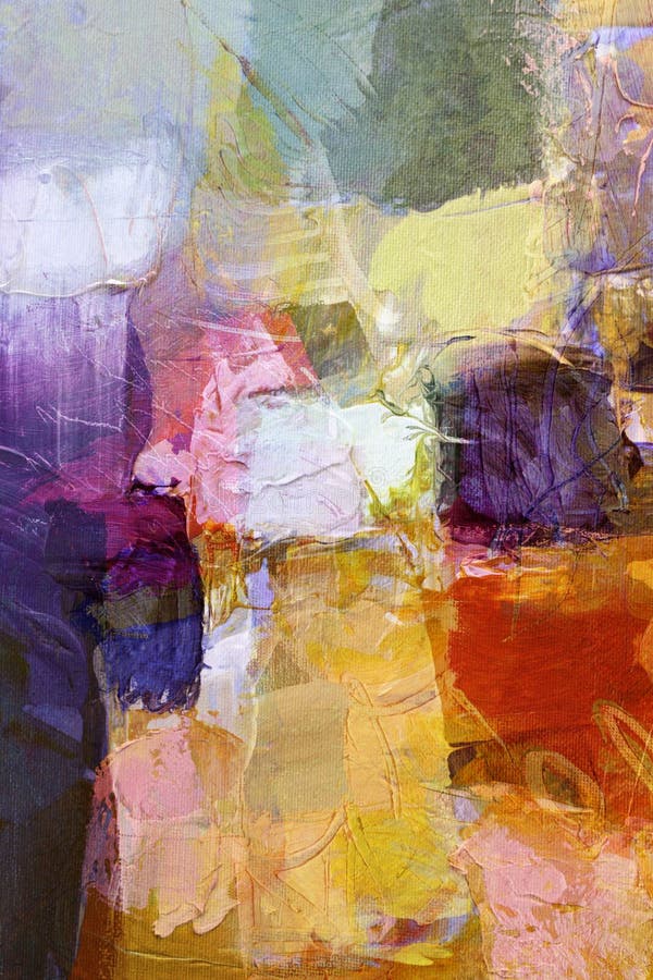 Mixed media on canvas stock illustration. Illustration of texture ...