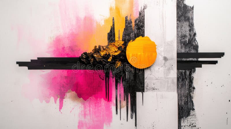 Mixed Media Collage, Artistic Studio Space Features Mixed Media Collage ...