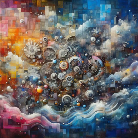 Mixed Media a Combination of Different Materials and a Diverse Stock ...