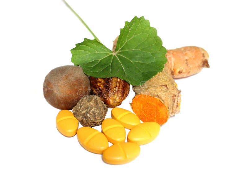 Mixed Medicine and Herbal Items Stock Photo - Image of medical, herbal ...