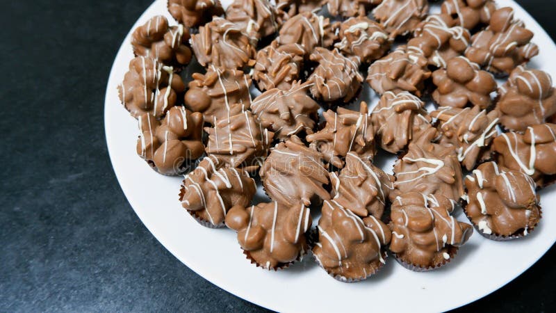 Mixed Nut Milk Chocolate Praline Stock Photo - Image of bonbon, closeup ...