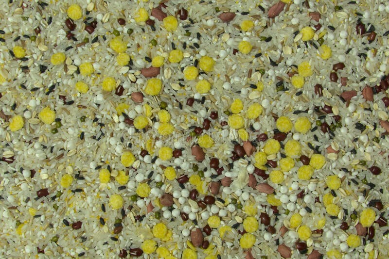 Mixed Nutritious Cereals with Rice, Corn Flakes, Red Beans and Barley ...