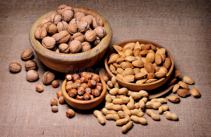 Mixed nuts stock photo. Image of almond, nature, woody - 5822222