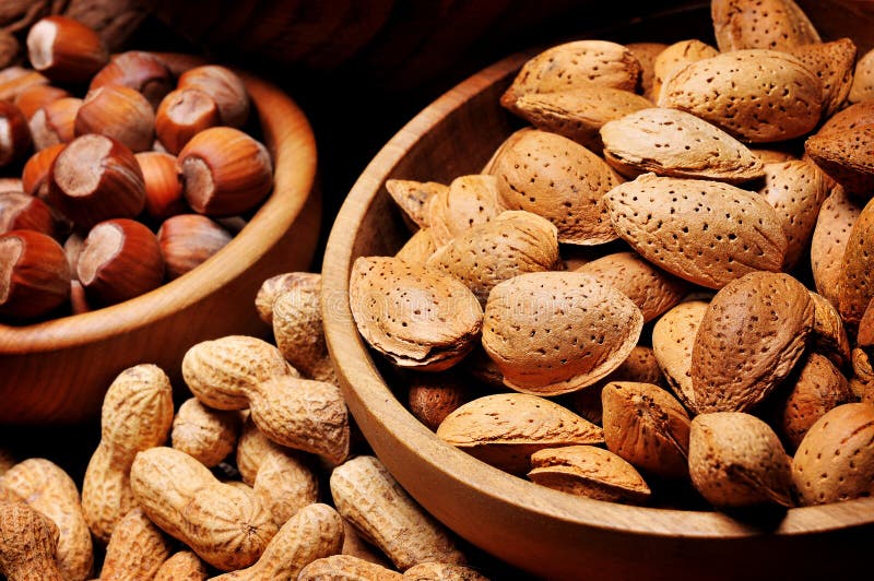 Bag of Mixed Nuts stock image. Image of healthy, nylon - 28384023