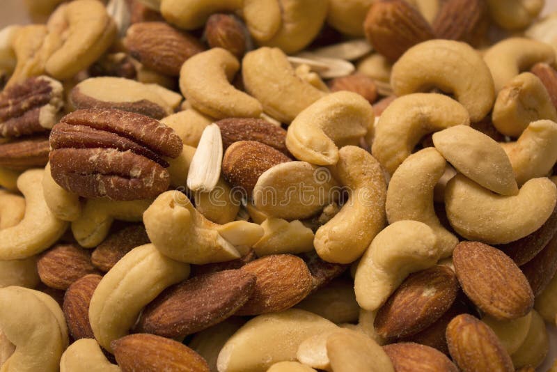 Mixed nuts stock image. Image of seasonal, seeds, seed - 64240145