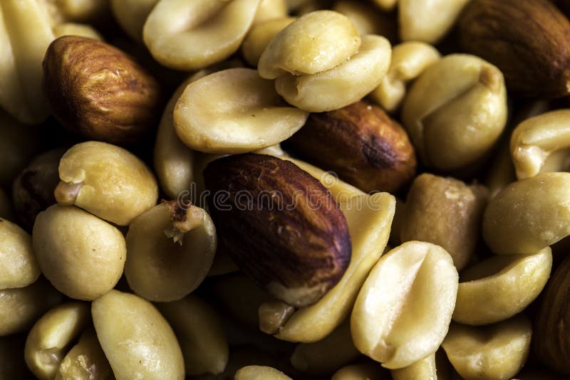 Mixed Nuts Peanuts Almonds stock image. Image of agriculture - 110112855