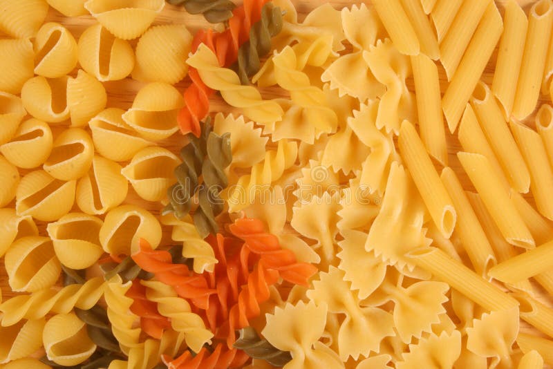 Mixed pasta stock photo. Image of italian, conchiglie - 3642198