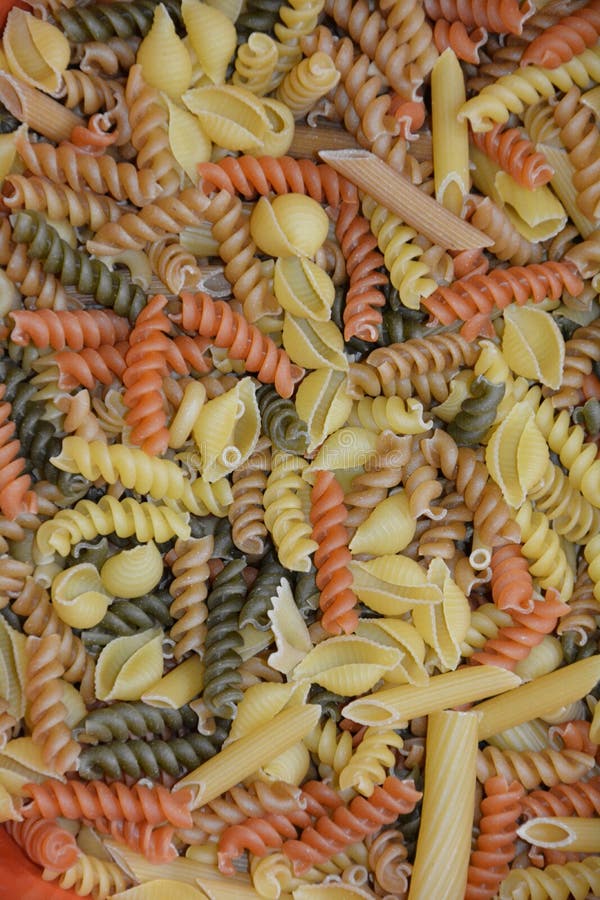 Mixed Pasta Noodle Shapes stock image. Image of nutrition - 117243493