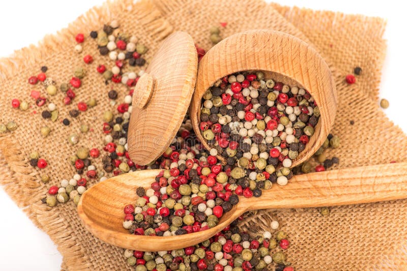 Mixed peppercorns stock photo. Image of flavorings, natural - 58060688