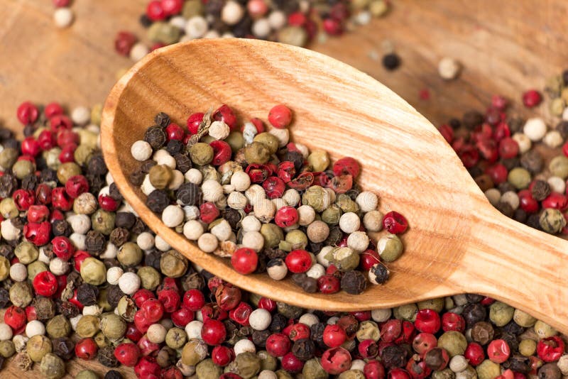 Mixed peppercorns stock photo. Image of mixture, kinds - 58072724