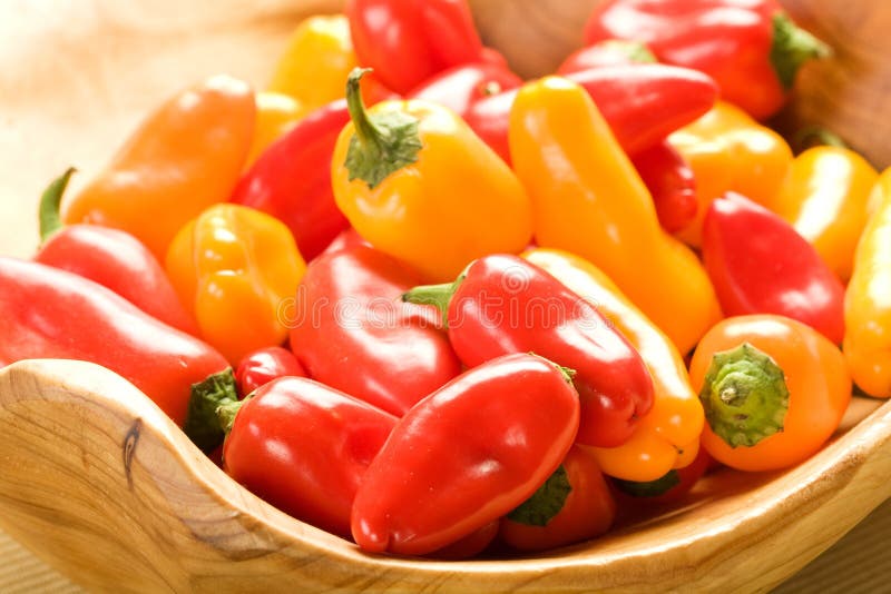 Mixed Peppers stock photo. Image of peppers, miniature - 12660270