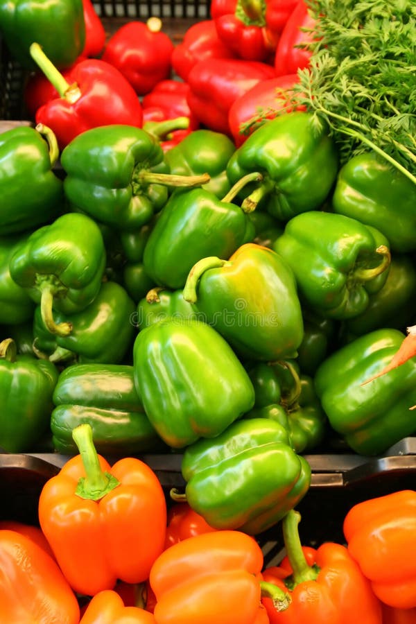 Mixed Peppers for sale stock image. Image of garden, greengrocery ...