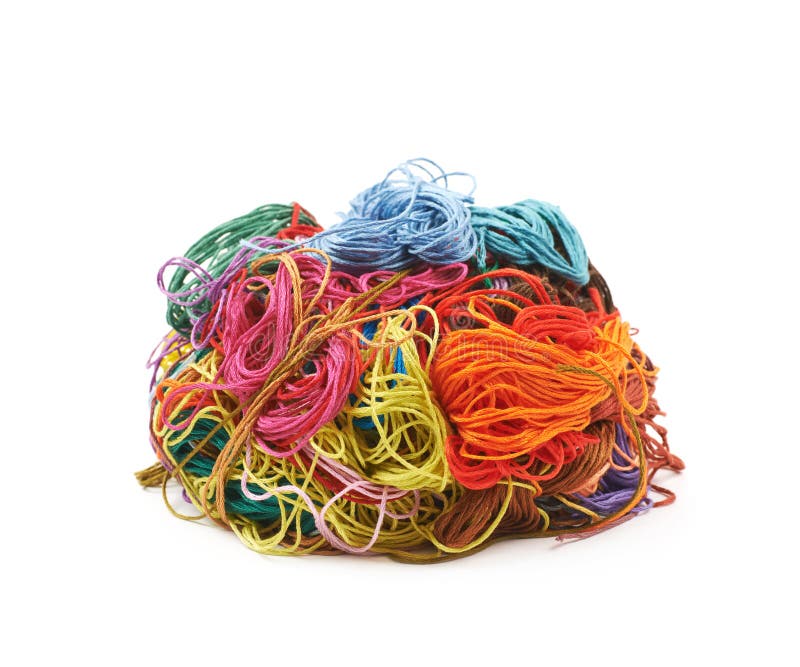 Pile of yarn stock image. Image of needlework, craft - 17978653