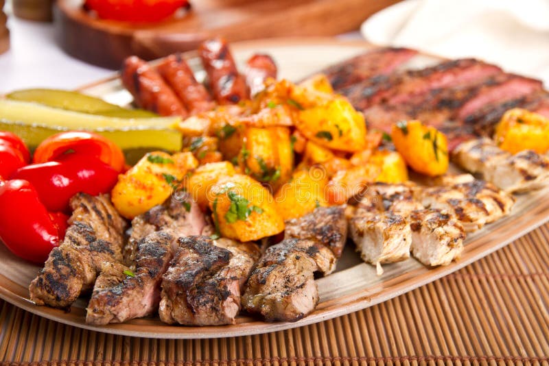 Mixed platter stock image. Image of pickles, green, potatoes - 34953123