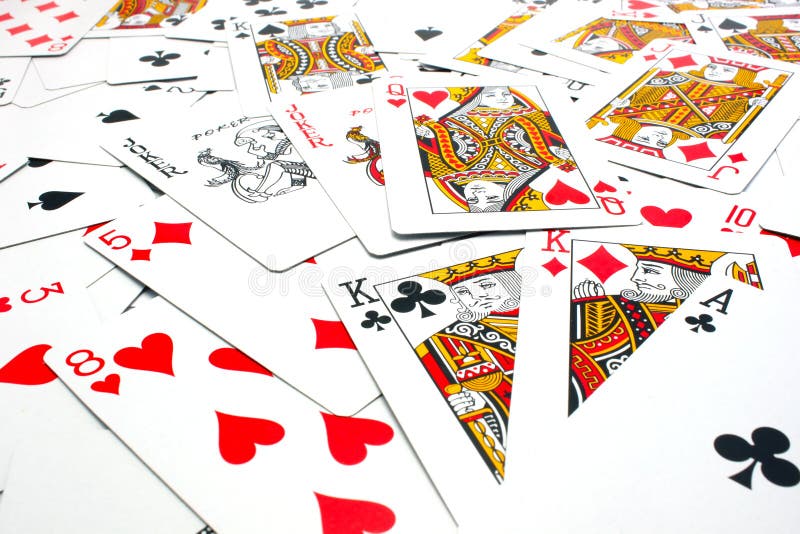 Mixed playing cards stock photo. Image of gambling, king - 39158076
