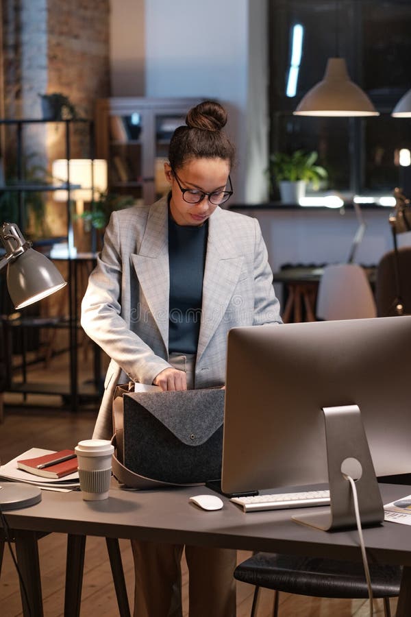 Mixed Race Manager Taking Work Staff Stock Photo - Image of looking ...
