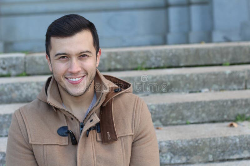 Mixed Race Person Smiling Isolated Stock Photo - Image of filipino ...