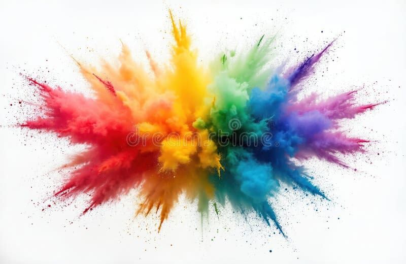 328 Multi Colour Powder Explosion White Stock Photos - Free & Royalty ...