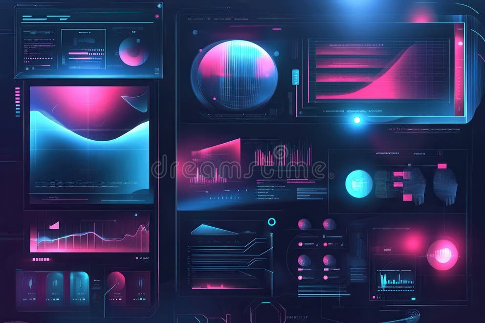 Mixed Reality Background Featuring Augmented Reality UI Elements and Digital Textures for ...