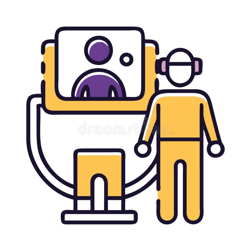 Mixed Reality Motion Capture System Icon Stock Vector - Illustration of ...