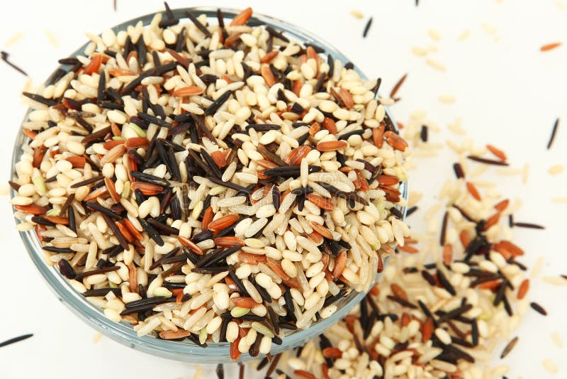 Mixed Rice stock photo. Image of long, rough, spill, delrose - 12722880