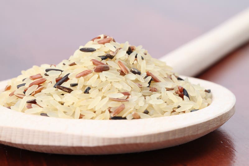 Mixed rice stock image. Image of plant, cereal, blend - 16306277