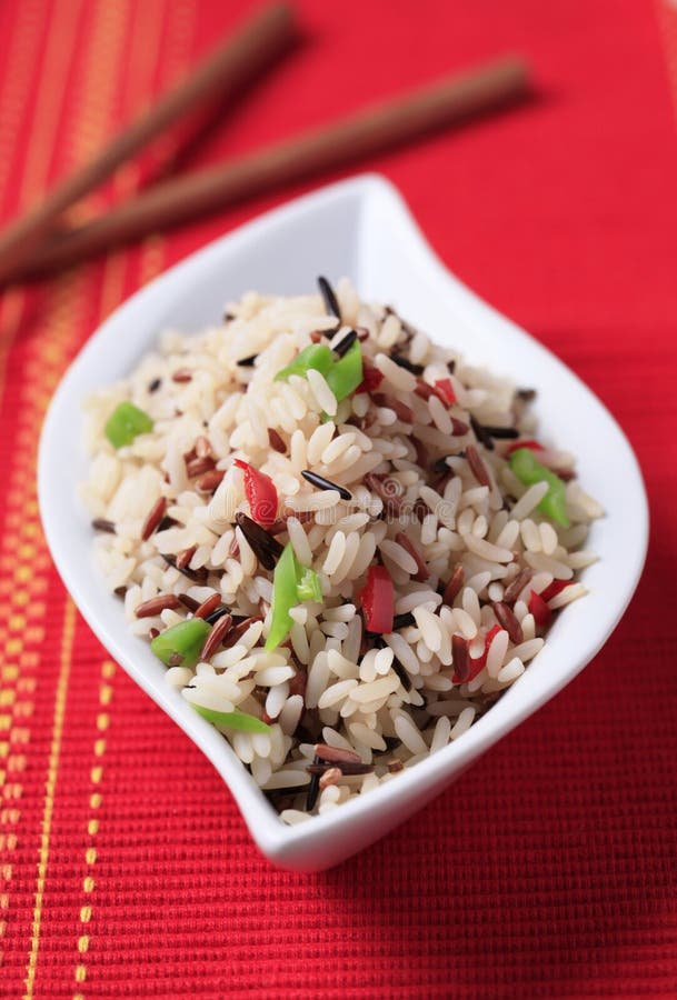 Mixed rice stock photo. Image of nutrition, cooked, bowl - 20530176