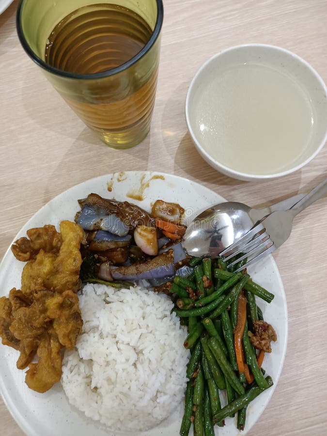 Mixed rice. B40 food stock image. Image of supper, seafood - 269066857