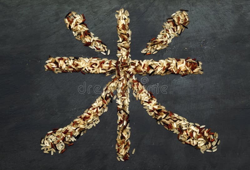 Mixed rice character stock image. Image of basic, kanji - 88688531