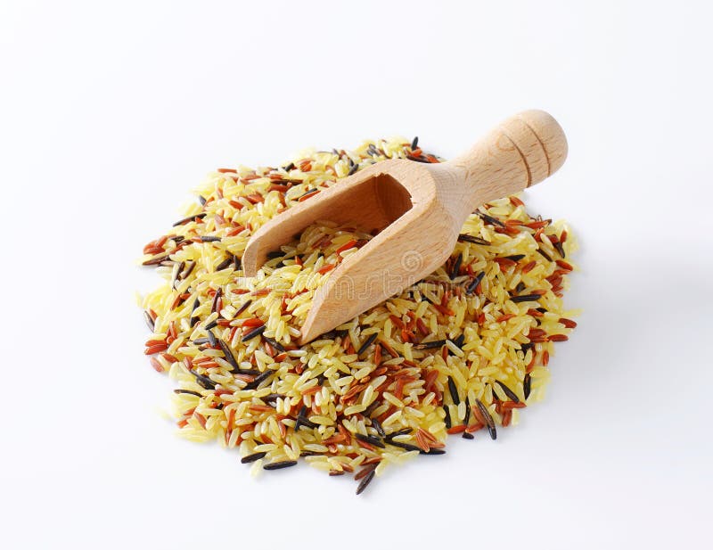 Mixed rice stock image. Image of wooden, staple, variety - 44671729