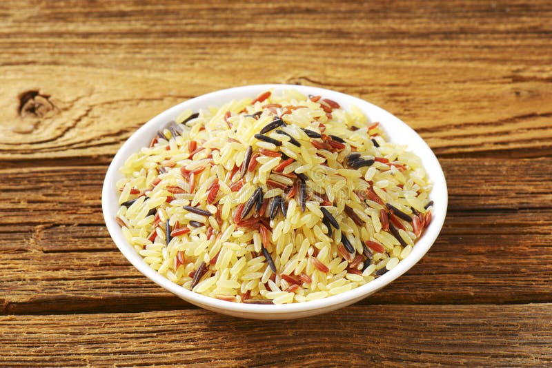 Mixed rice stock photo. Image of variety, plate, black - 57128632