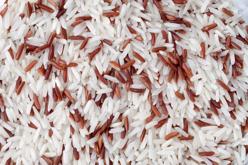 Mixed Rice and Rice-berry Texture for Background Stock Image - Image of ...