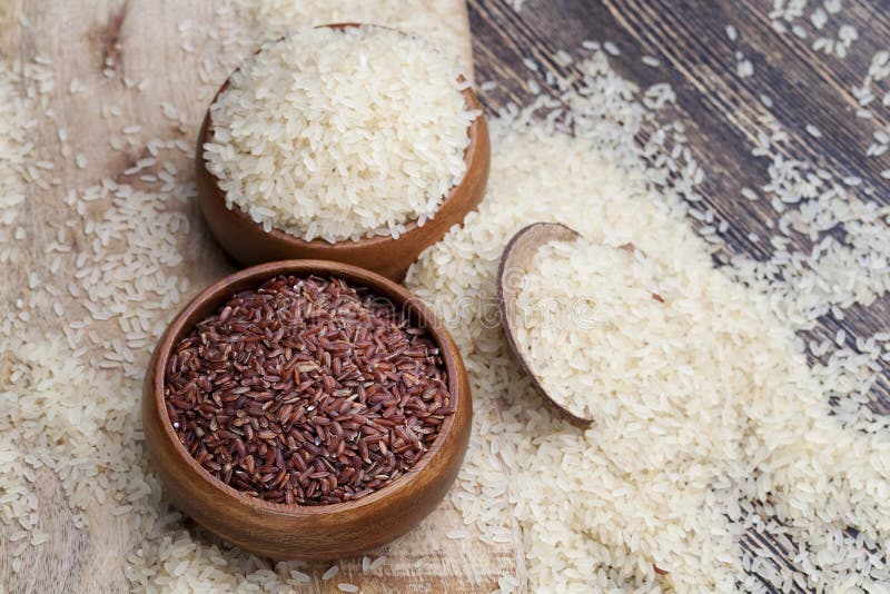 Mixed Rice of Several Types before Cooking Stock Image - Image of ...