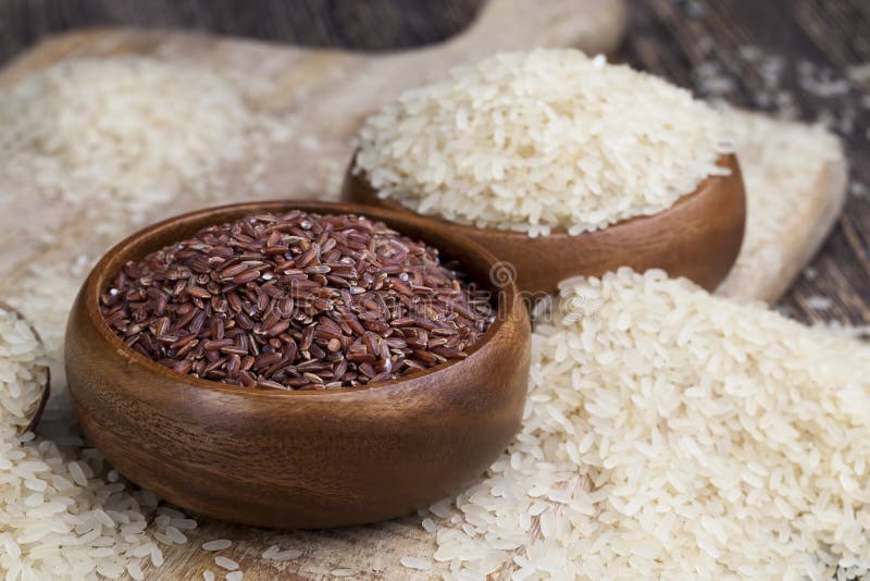 Mixed Rice of Several Types before Cooking Stock Image - Image of ...